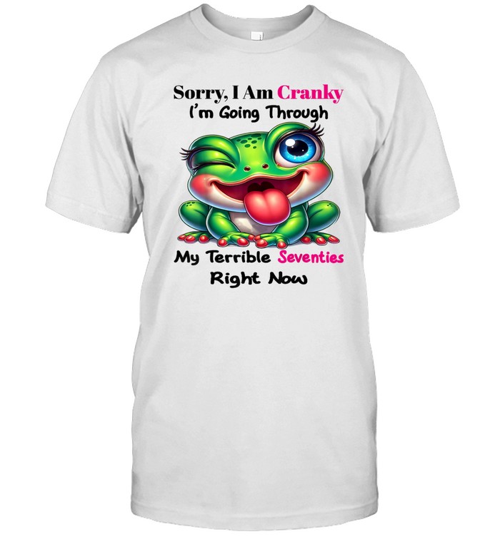 Cute frog sorry i am cranky t-shirt | Custom prints store | T-shirts ...