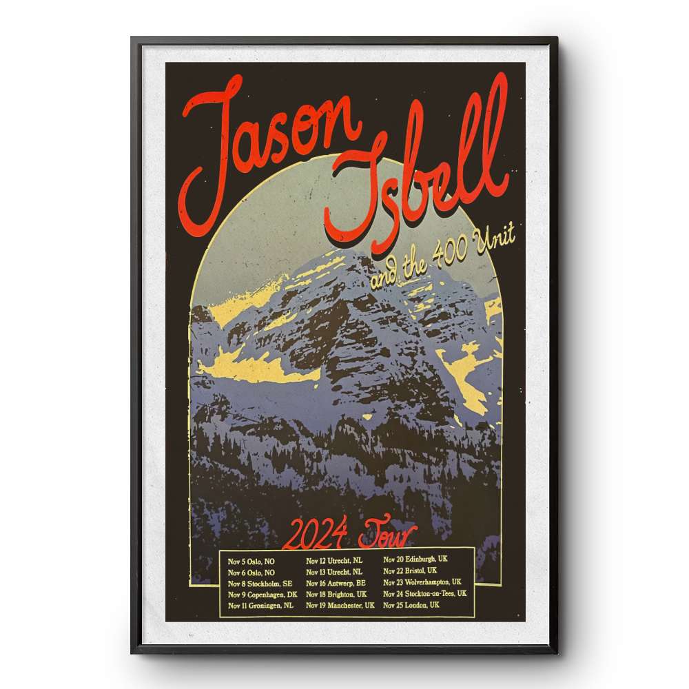 Jason Isbell And The 400 Unit November 2024 Tour Poster | Custom prints ...
