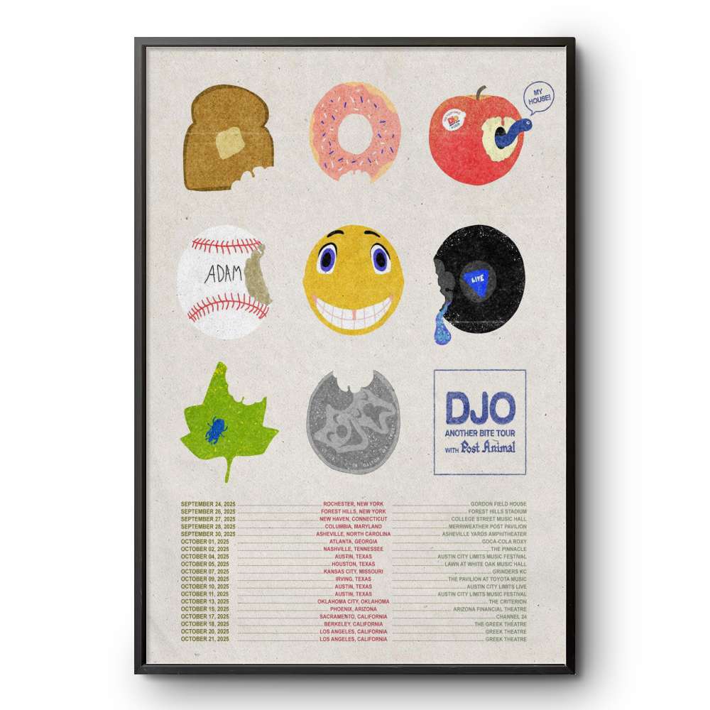 DJO Another Bite Tour 2025 Poster | Custom prints store | T-shirts ...