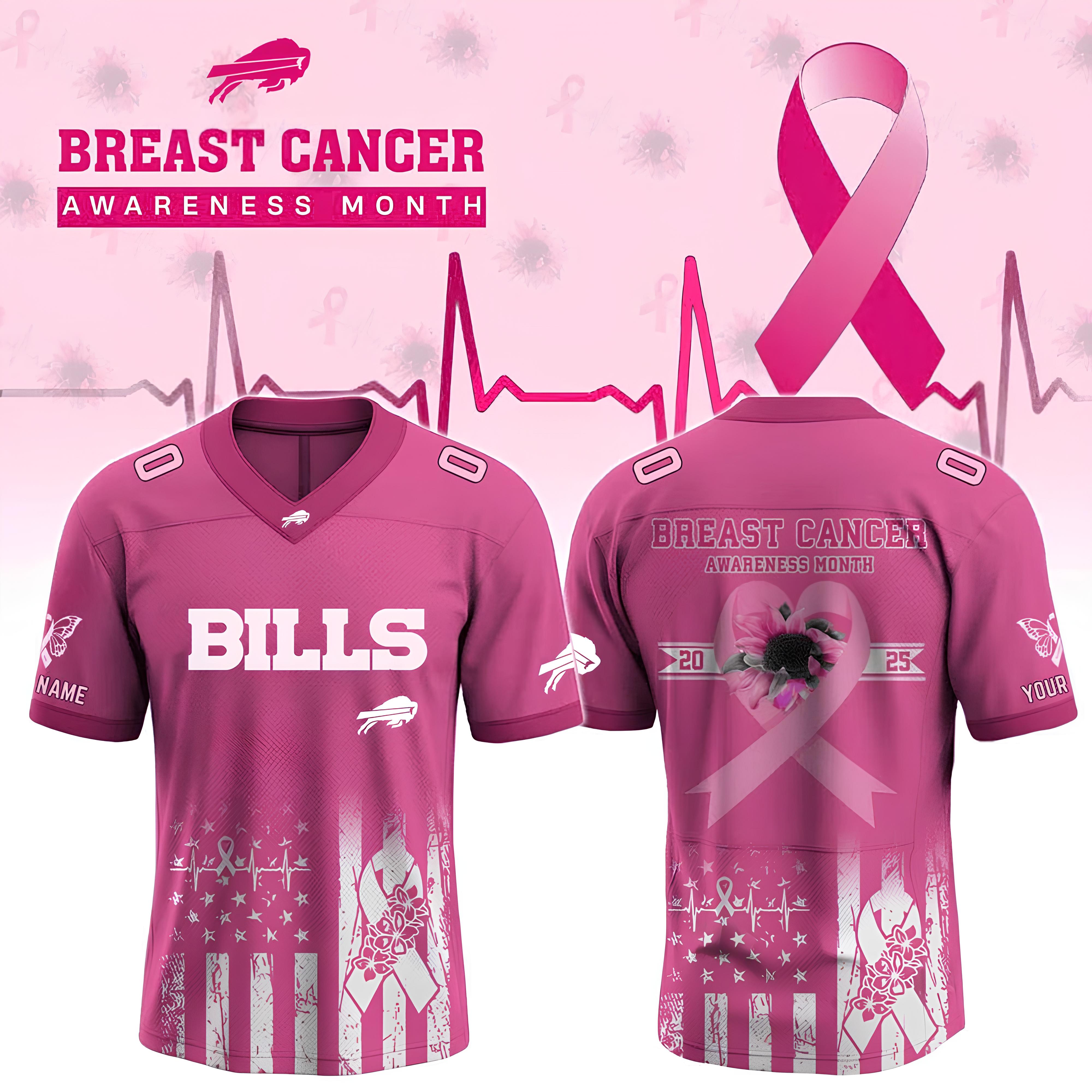 Special Edition 2025 Buffalo Bills x Breast Cancer Awareness Month ...