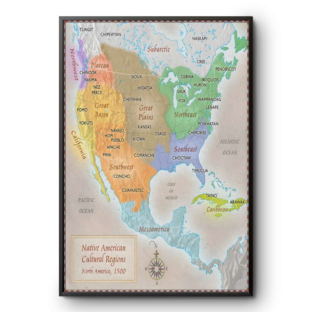 Native American Maps - Super Sharp | Custom prints store | T-shirts ...