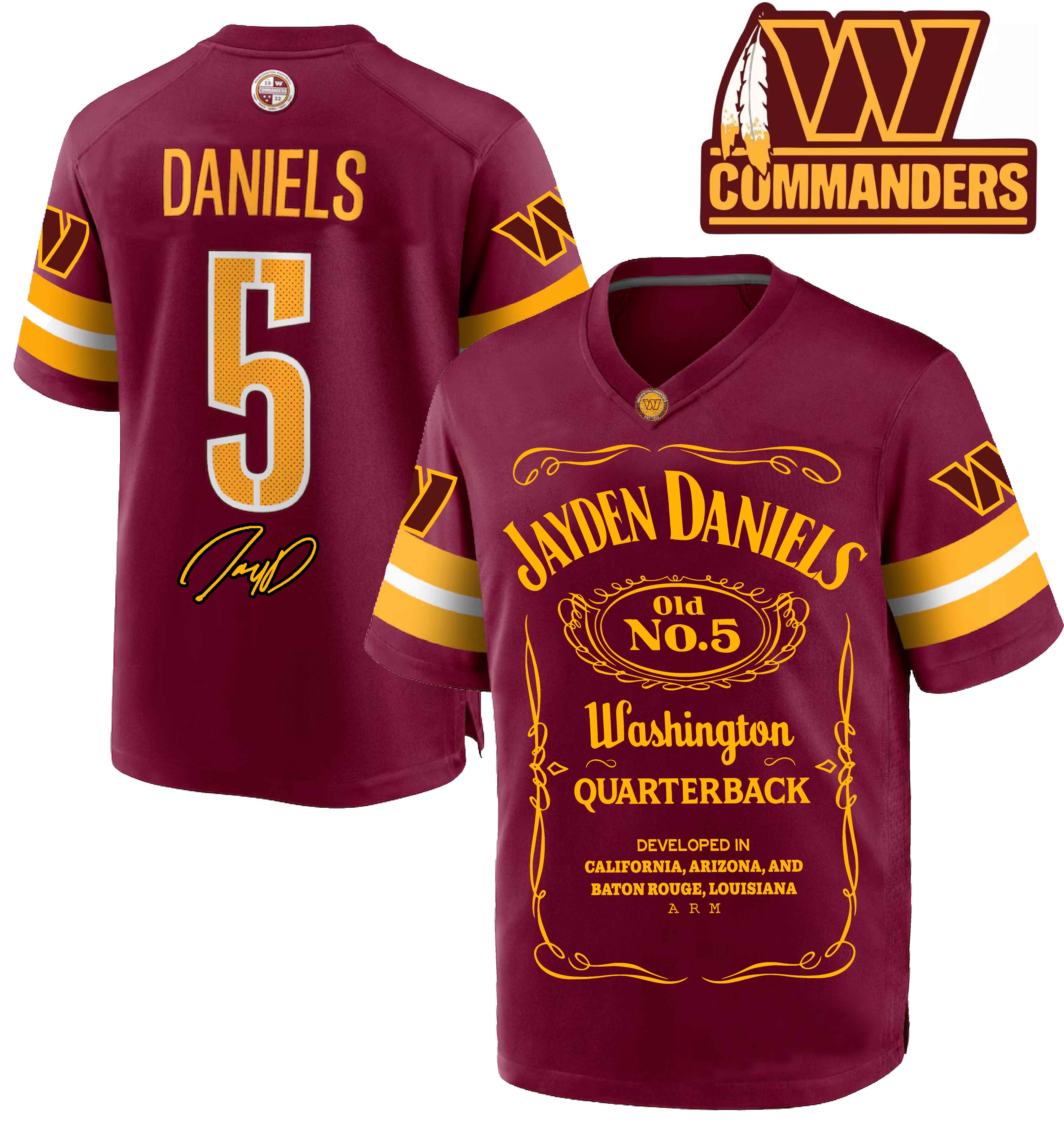 Limited Edition 2025_Jayden Daniels Washington Commanders | Custom ...