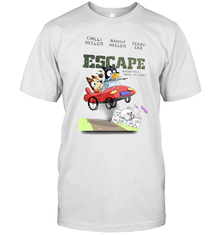 Bluey Escape | Custom prints store | T-shirts, mugs, face masks, posters