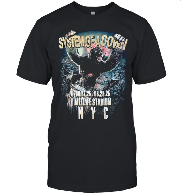 (2 sided) 28-08-2025 METLIFE STADIUM NYC with Korn - System of a Down ...