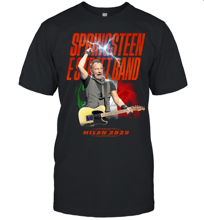 (2-Sided) Bruce Springsteen Milan 2025 | Custom prints store | T-shirts ...
